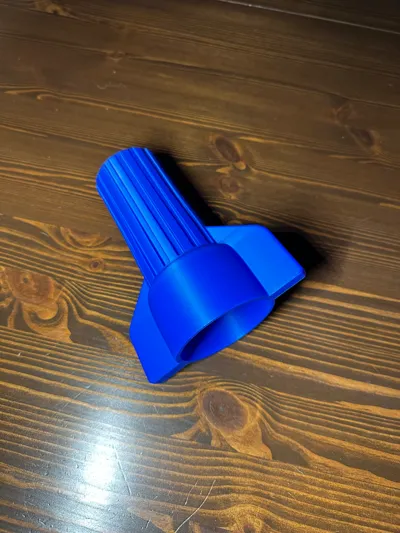 Big Blue Wire Nut 150mm tall by Hey Ben MakerWorld: Download Free 3D Models