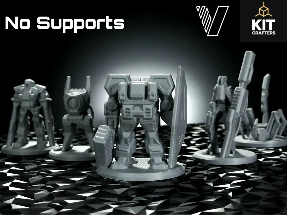 CG-7 | Support-Free FDM Mecha miniatures 32/25mm - Free 3D Print Model ...