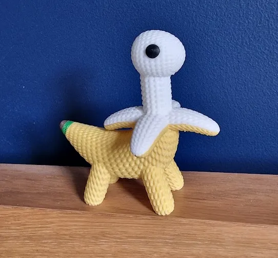 Crochet Bananasaurus NO AMS - Free 3D Print Model - MakerWorld