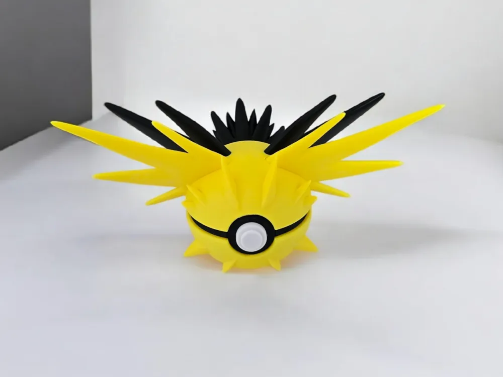 #0145 Zapdos Pokéball - Multiparts - Free 3D Print Model - MakerWorld