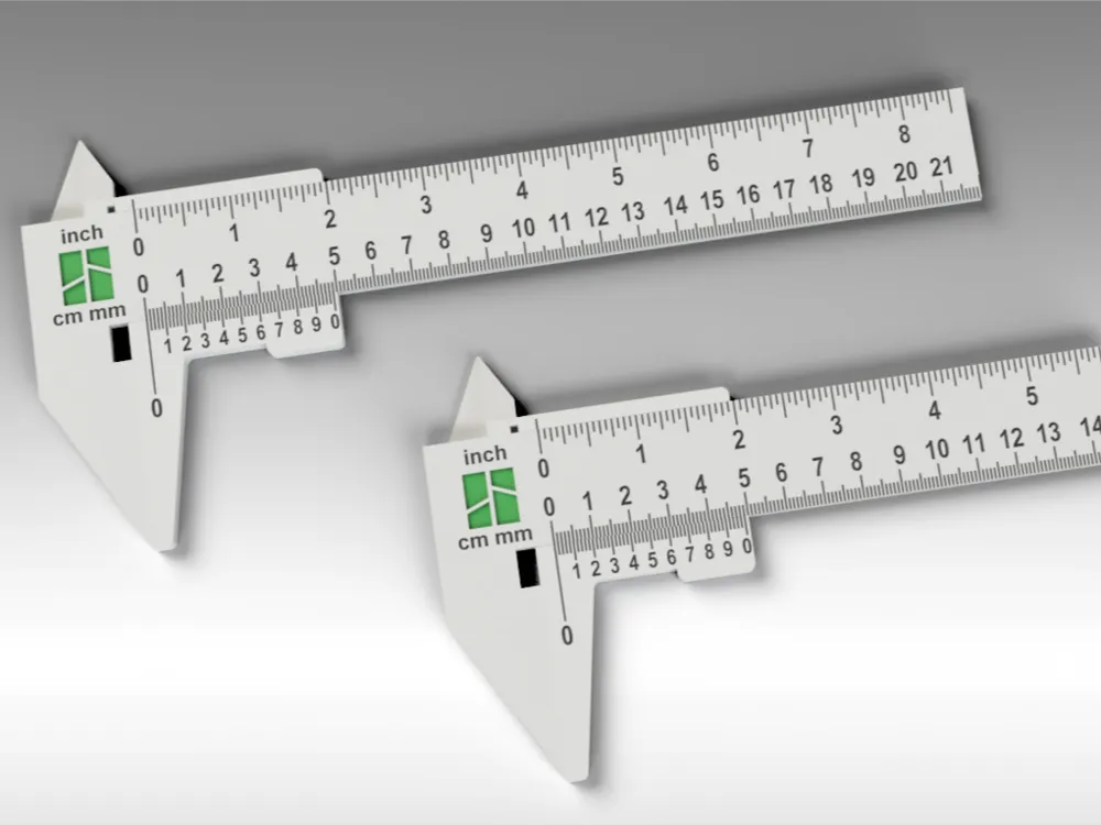 Dual-Unit Metric and Imperial Vernier Caliper - Free 3D Print Model ...
