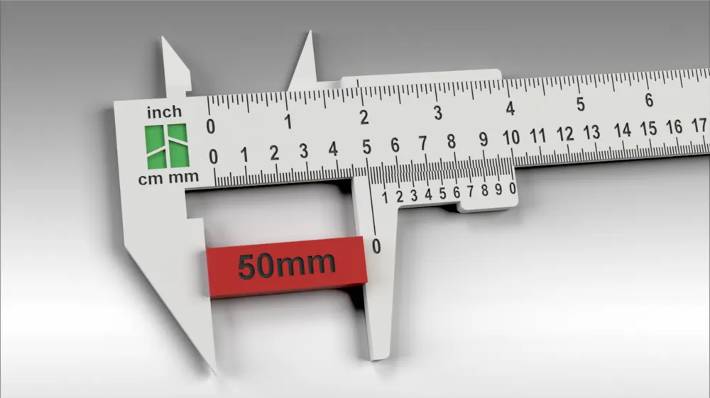 Dual-Unit Metric and Imperial Vernier Caliper - Free 3D Print Model ...