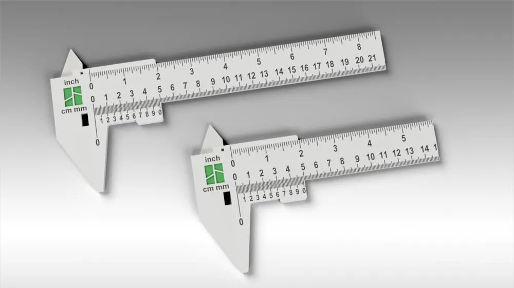 Dual-Unit Metric and Imperial Vernier Caliper - Free 3D Print Model ...