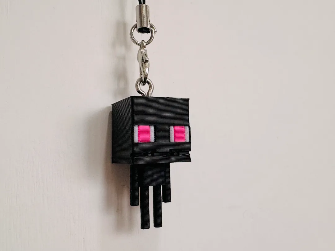 Mini Enderman Keychain (Minecraft-Style) - Free 3D Print Model - MakerWorld