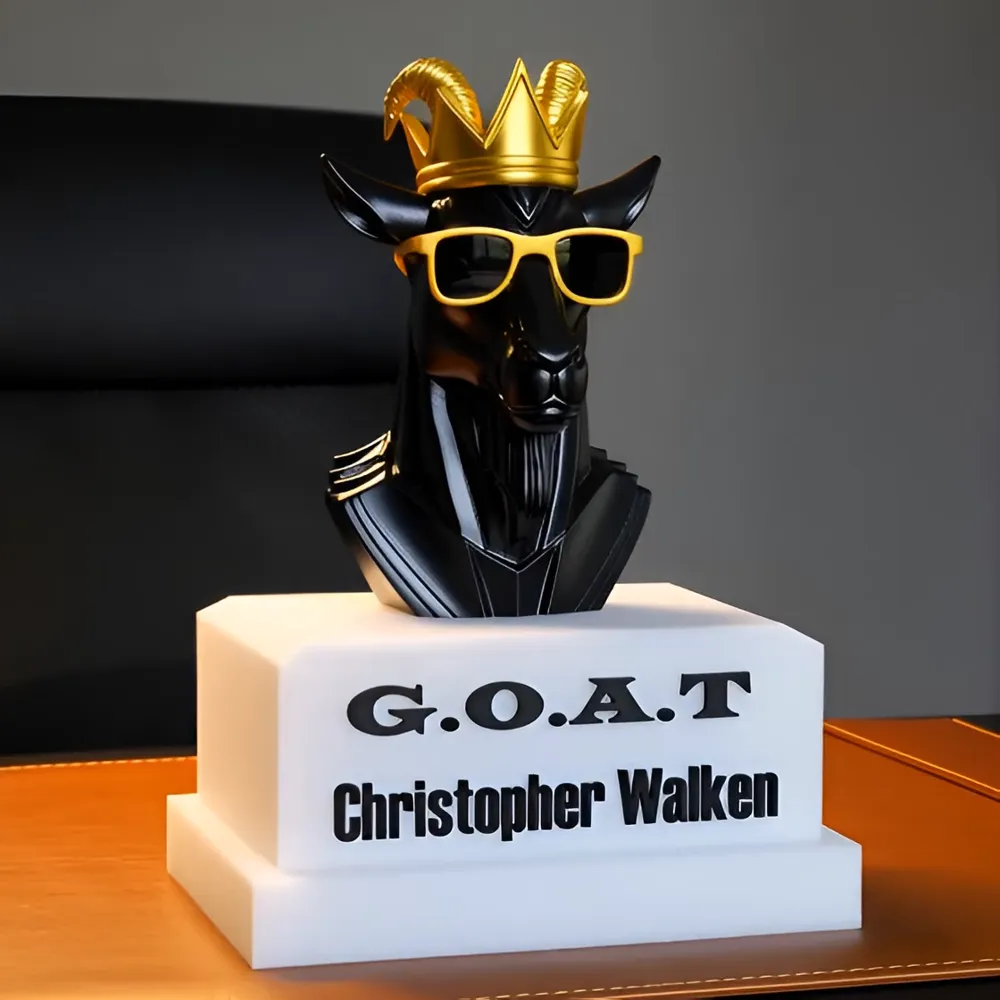 Custom GOAT Trophy – Name Your Legend - Free 3D Print Model - MakerWorld