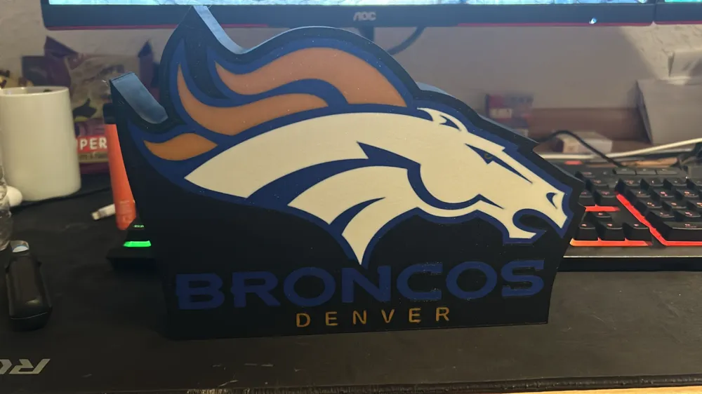 Denver Broncos lamp by SmilyxD - MakerWorld