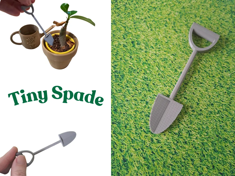 Tiny Spade - Free 3D Print Model - MakerWorld
