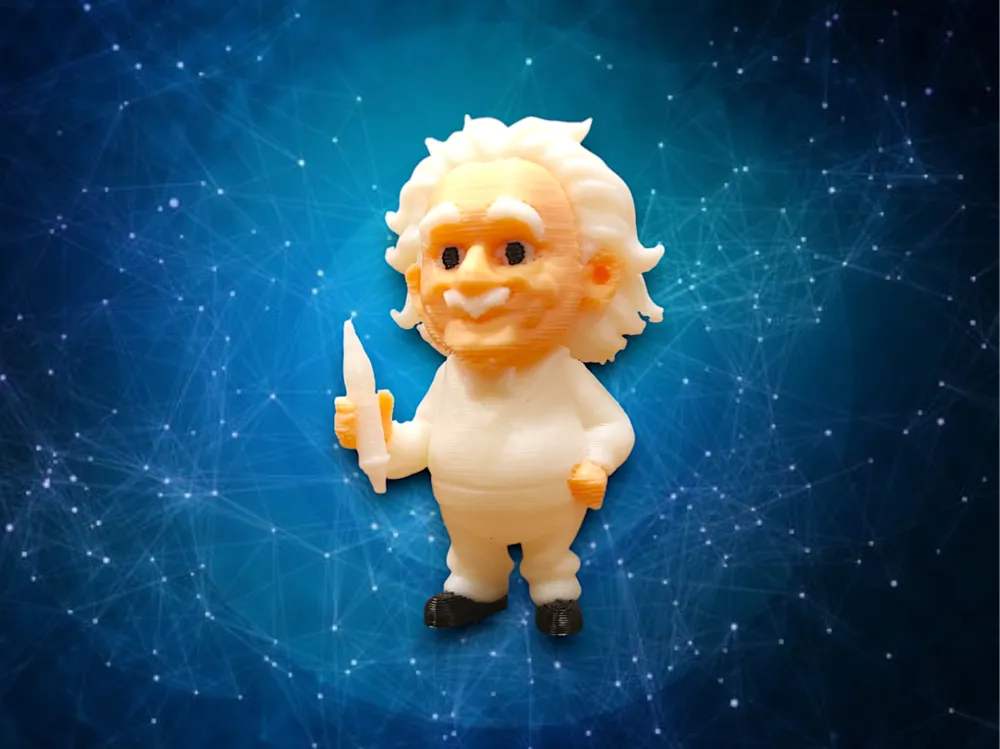 Chibi Einstein by Apizaizai MakerWorld: Download Free 3D Models