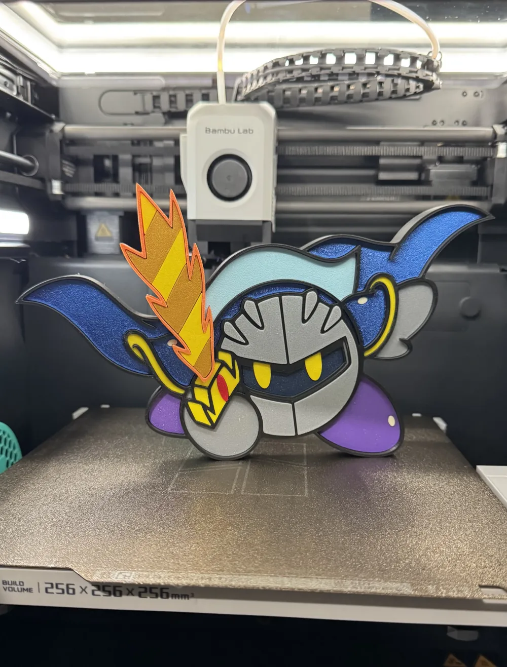 Meta Knight (NO AMS) Wall Art - Free 3D Print Model - MakerWorld
