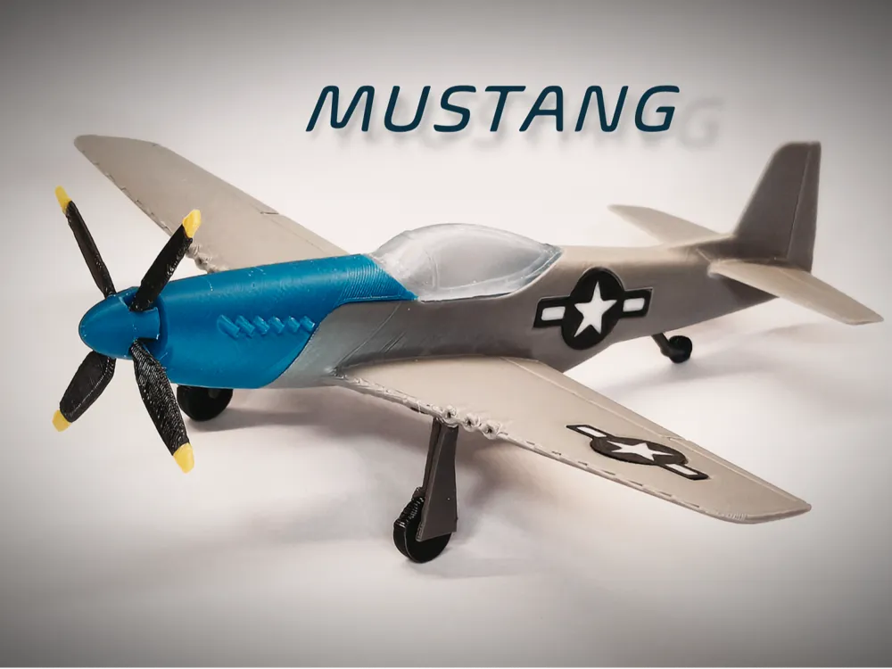 P-51D Mustang – Ground Version (Scale 1:72 ) by Sharko king MakerWorld ...
