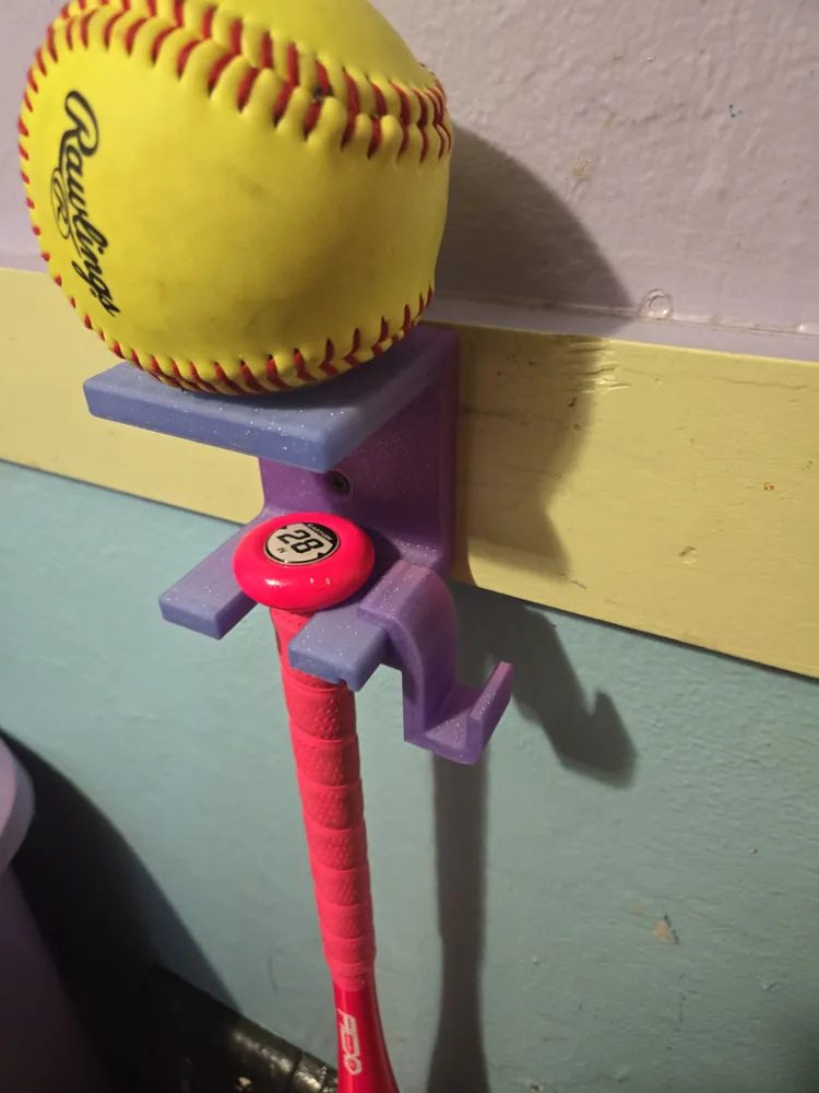 Baseball bat holder with glove clip by Norros 87 MakerWorld: Download ...