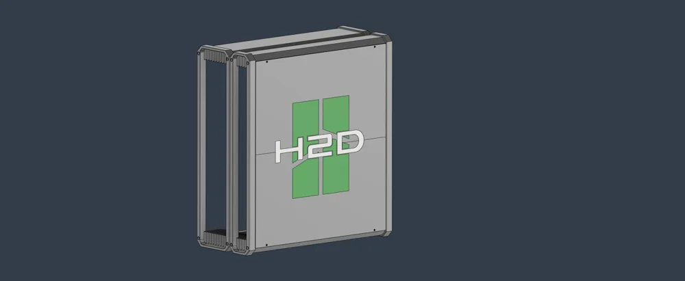 H2D 10 Build Plate Rack - with side cover! - Free 3D Print Model ...