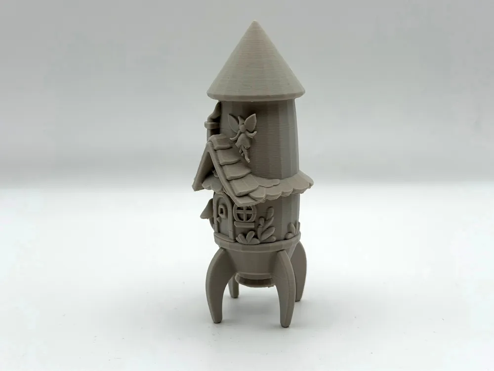 Rocket Fairy House - Free 3D Print Model - MakerWorld