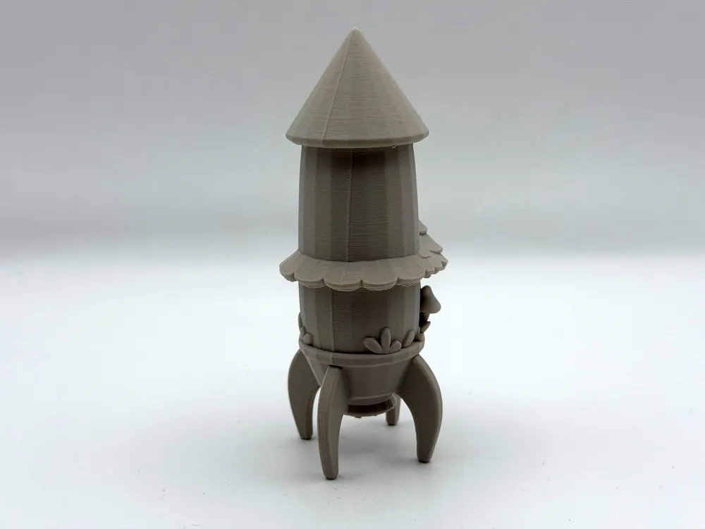 Rocket Fairy House - Free 3D Print Model - MakerWorld