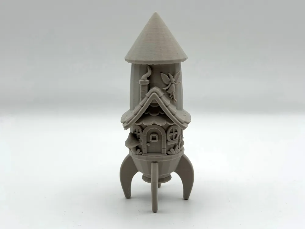 Rocket Fairy House - Free 3D Print Model - MakerWorld