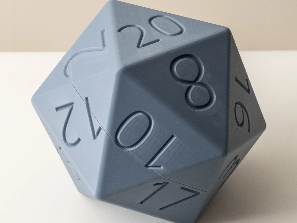 Large D20 - Free 3D Print Model - MakerWorld