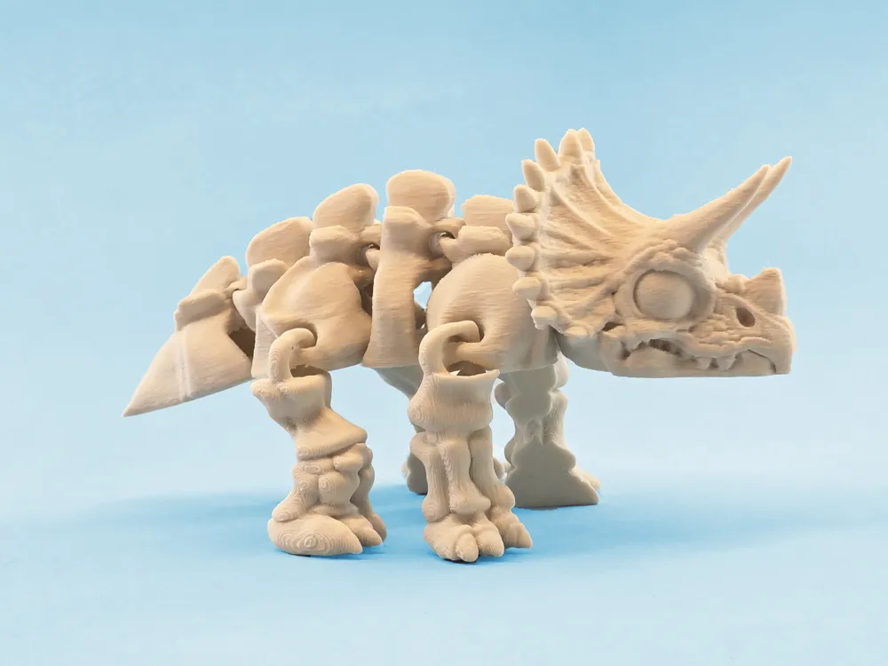 Articulated skeleton triceratops dinosaur - Free 3D Print Model ...