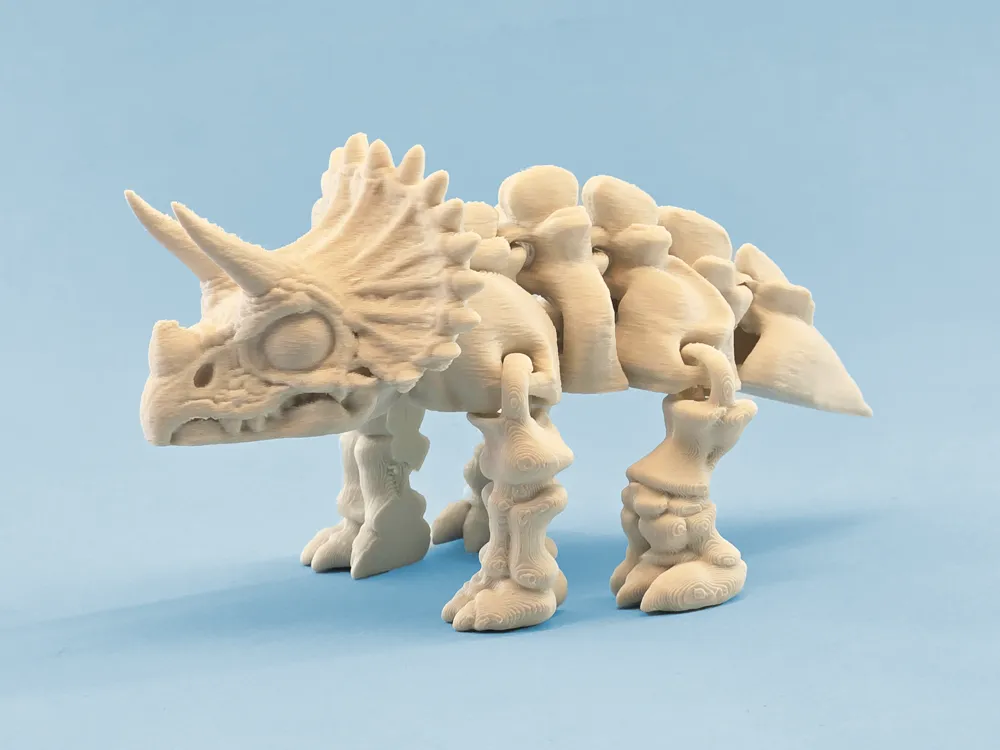 Articulated skeleton triceratops dinosaur - Free 3D Print Model ...