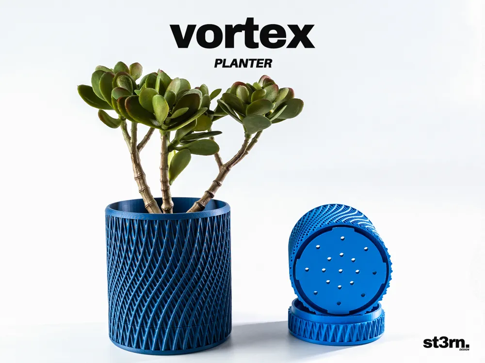 Vortex ⬝ Planter - Free 3D Print Model - MakerWorld