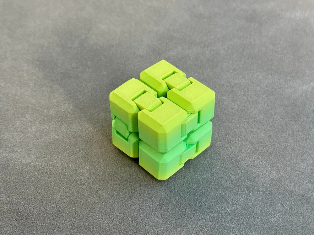Endloser Flip Cube – Print-in-Place Fidget – Kostenloses 3D-Druckmodell ...