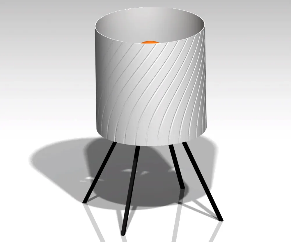 CURVE LINE LAMP by VikingMakerWorld: Download Free 3D Models