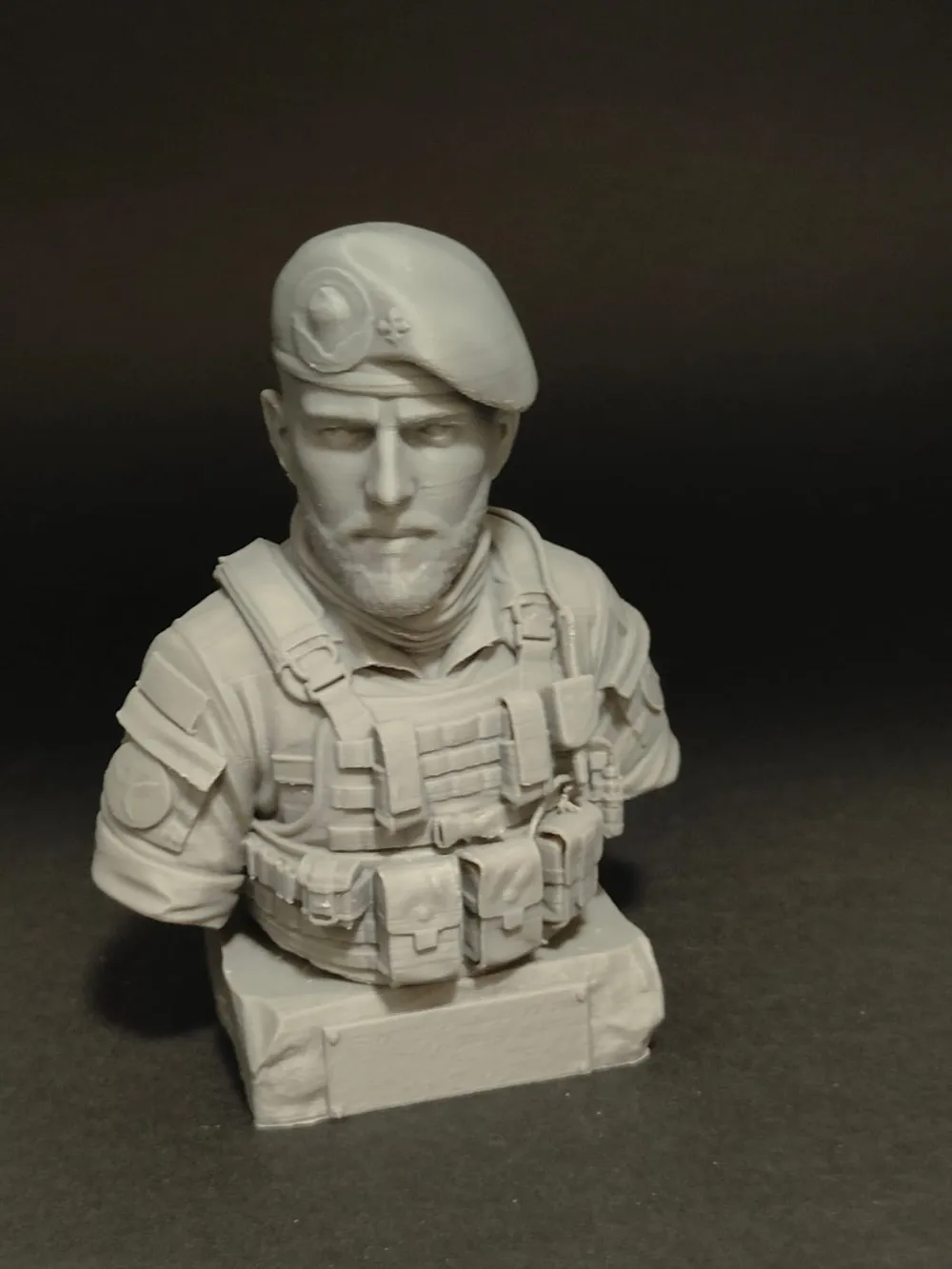 Bust of a Paratrooper from the Spanish BRIPAC Brigade - Free 3D Print ...