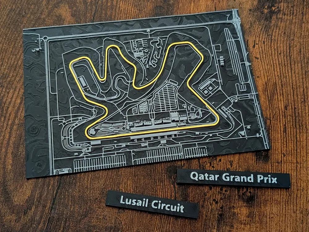Qatar Grand Prix 3D Model - Free 3D Print Model - MakerWorld