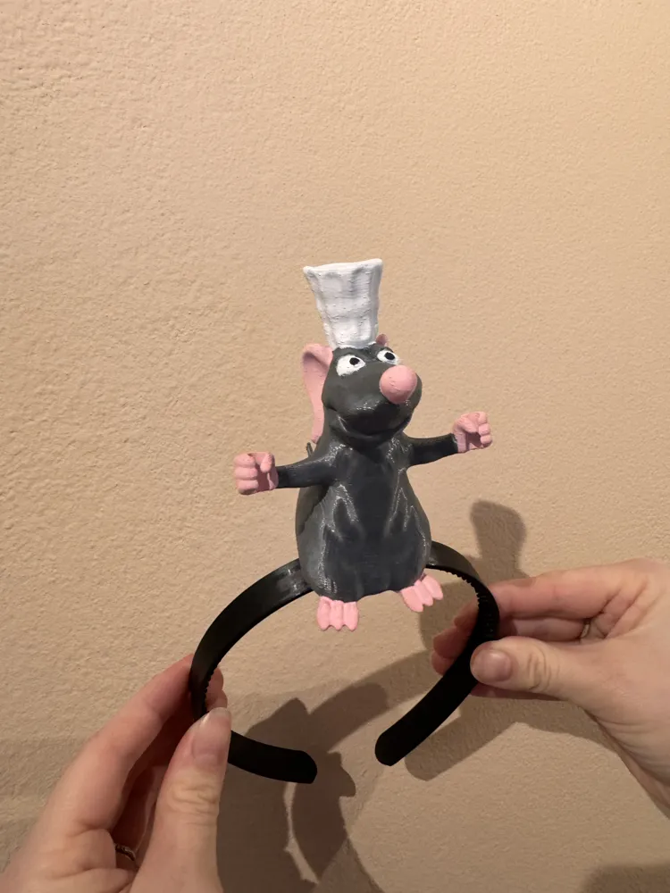 Chef Headband Ratatouille Remy - Free 3D Print Model - MakerWorld
