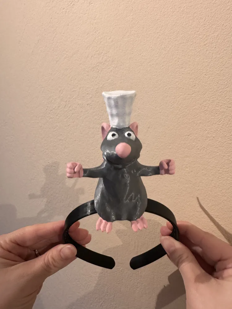Chef Headband Ratatouille Remy - Free 3D Print Model - MakerWorld