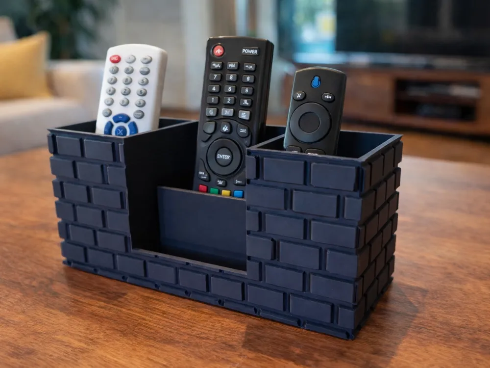 Brick Remote Holder Organizer - Free 3D Print Model - MakerWorld