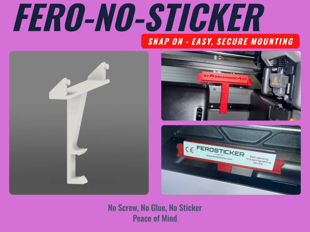 Fero-No-Sticker - Easy mount for FeroSticker - Free 3D Print Model ...