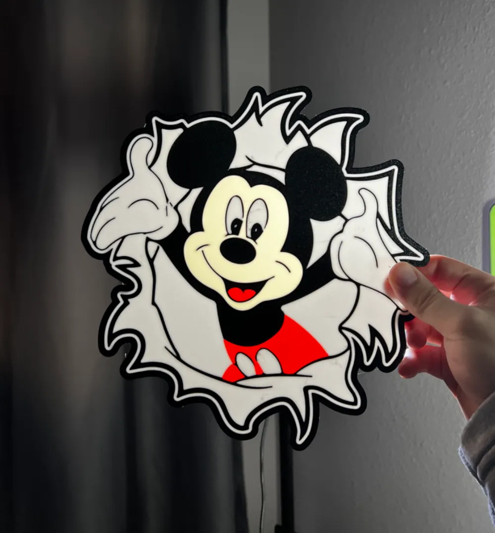 Mickey Mouse Lightbox by marky3d - MakerWorld