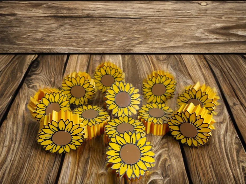 sunflower Stanley topper - Free 3D Print Model - MakerWorld