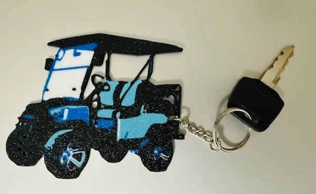 Golf Cart Keychain by Scooper MakerWorld: Download Free 3D Models