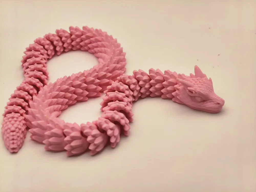 凡人修仙传, Golden Armored Horned Python, 43MM long, no supports, can be ...