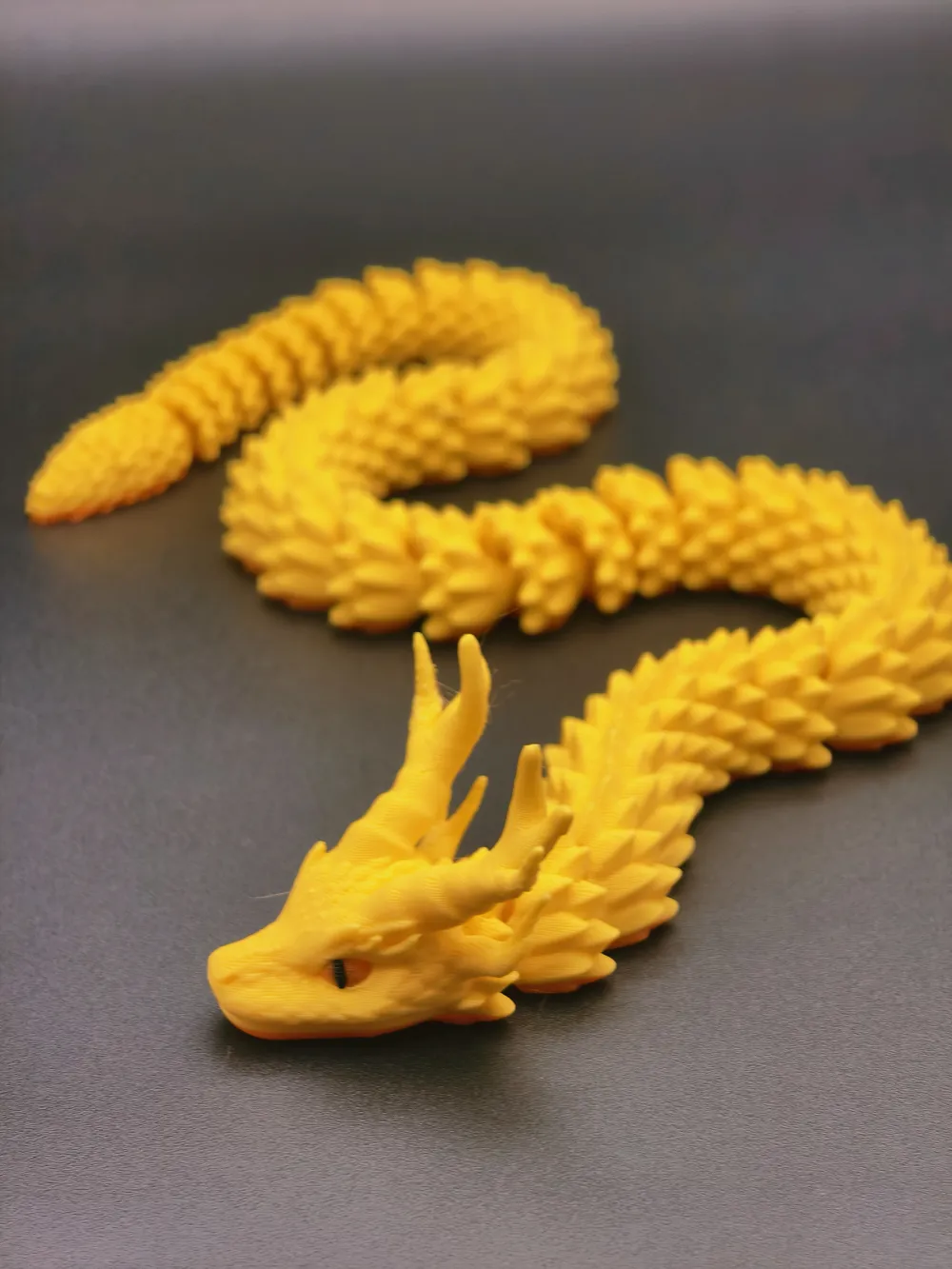 凡人修仙传, Golden Armored Horned Python, 43MM long, no supports, can be ...