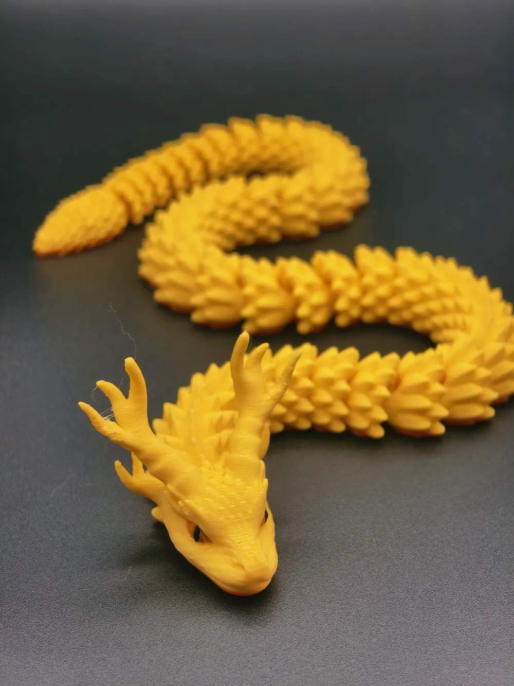 凡人修仙传, Golden Armored Horned Python, 43MM long, no supports, can be ...