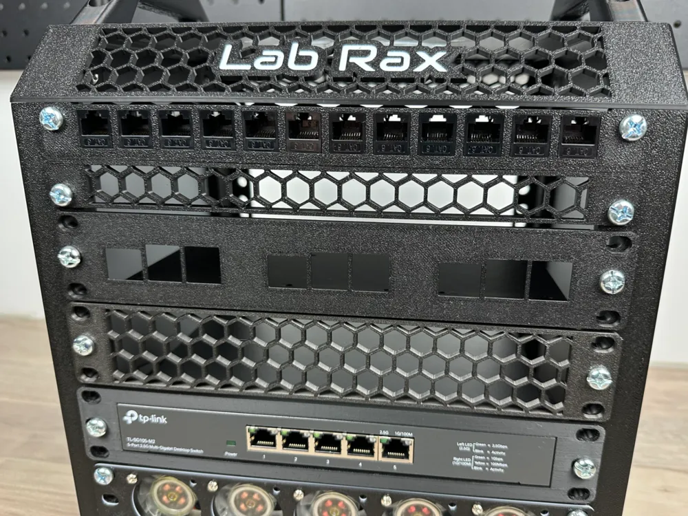 1U 3 x Raspberry Pi 5 Shelf for 10" Rack by mklementsMakerWorld ...