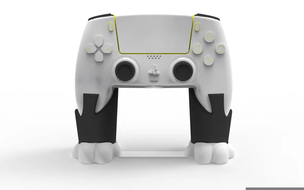 PS5 DualSense Controller Stand – Cat Paw Design - Free 3D Print Model ...
