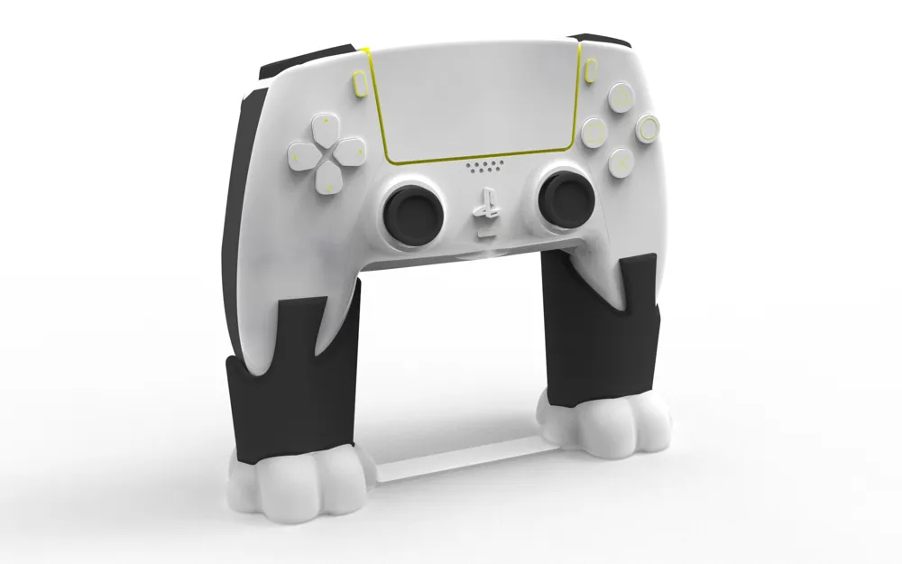 PS5 DualSense Controller Stand – Cat Paw Design - Free 3D Print Model ...