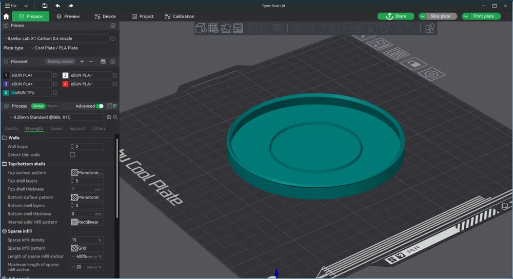 Pyrex Round Glass Storage Dish 470ml Lid by Wiseone MakerWorld ...