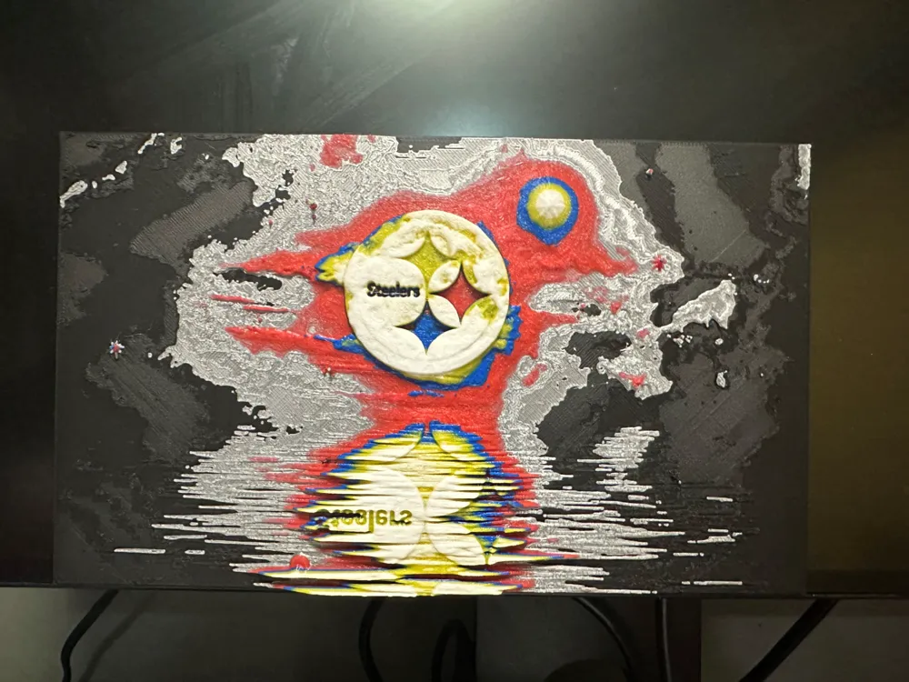 Steelers Hueforge by C's Creations MakerWorld: Download Free 3D Models