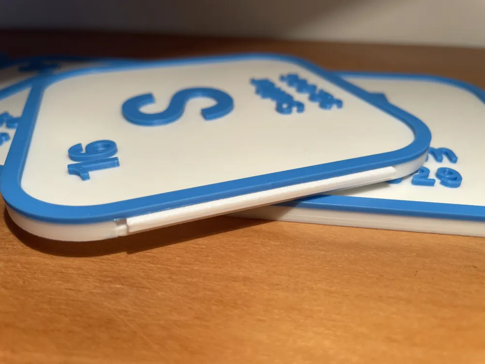 GeNiUS - Periodical table element symbols by _cr3di_MakerWorld ...