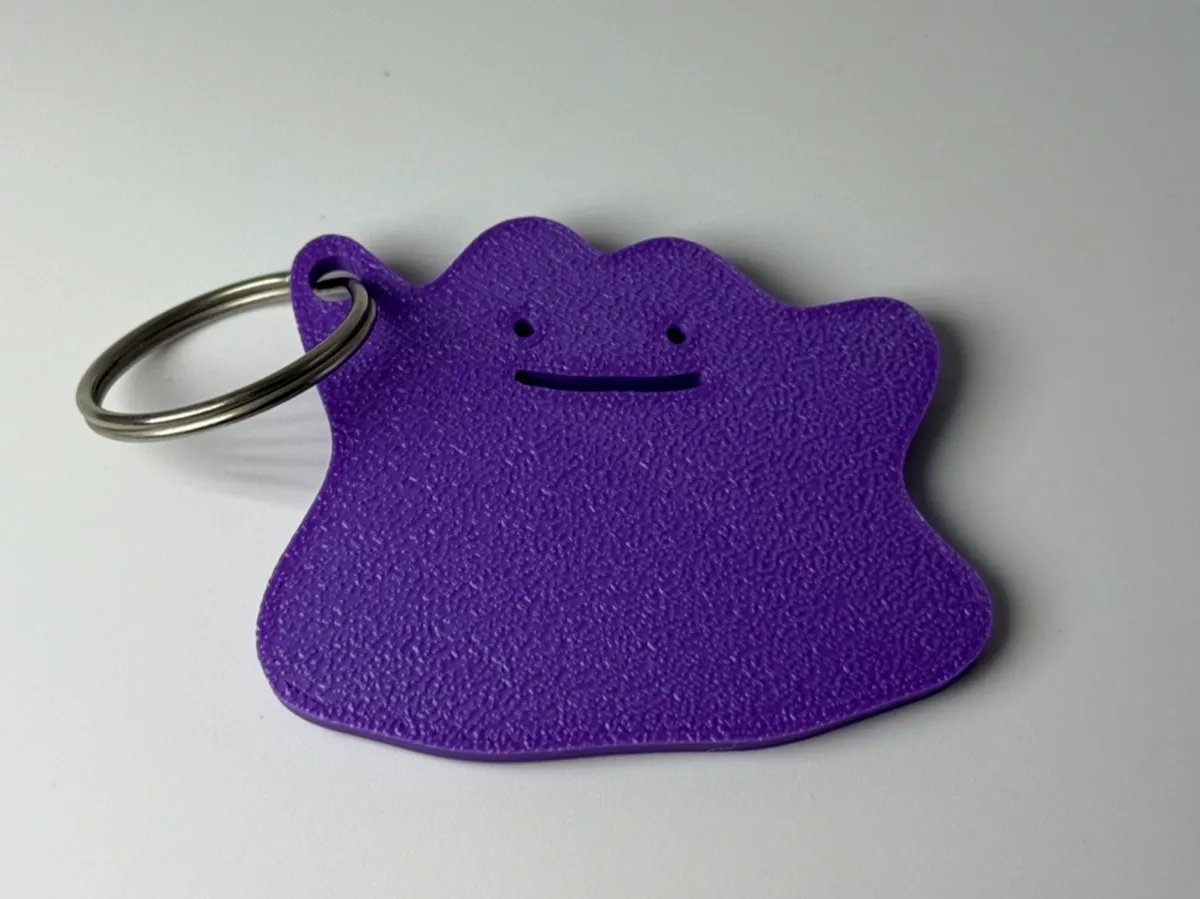 Ditto Pokemon Pokopia Keychain - Free 3D Print Model - MakerWorld