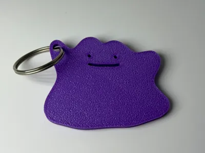 Ditto Pokemon Pokopia Keychain - Free 3D Print Model - MakerWorld