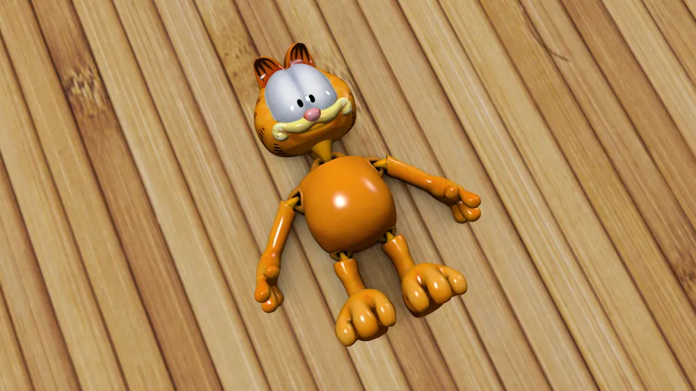 Flexi Keychain - Garfield by Layer Lab 3D - MakerWorld