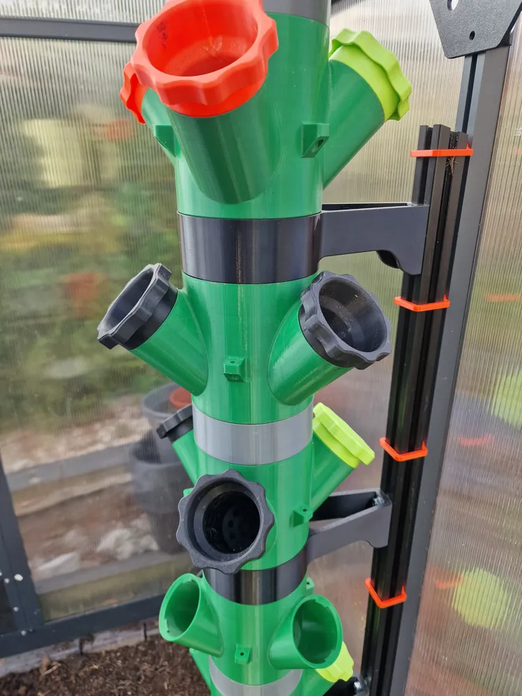 Modular Hydroponic Tower Garden Wall Mount Remixed by DGs 3D ...