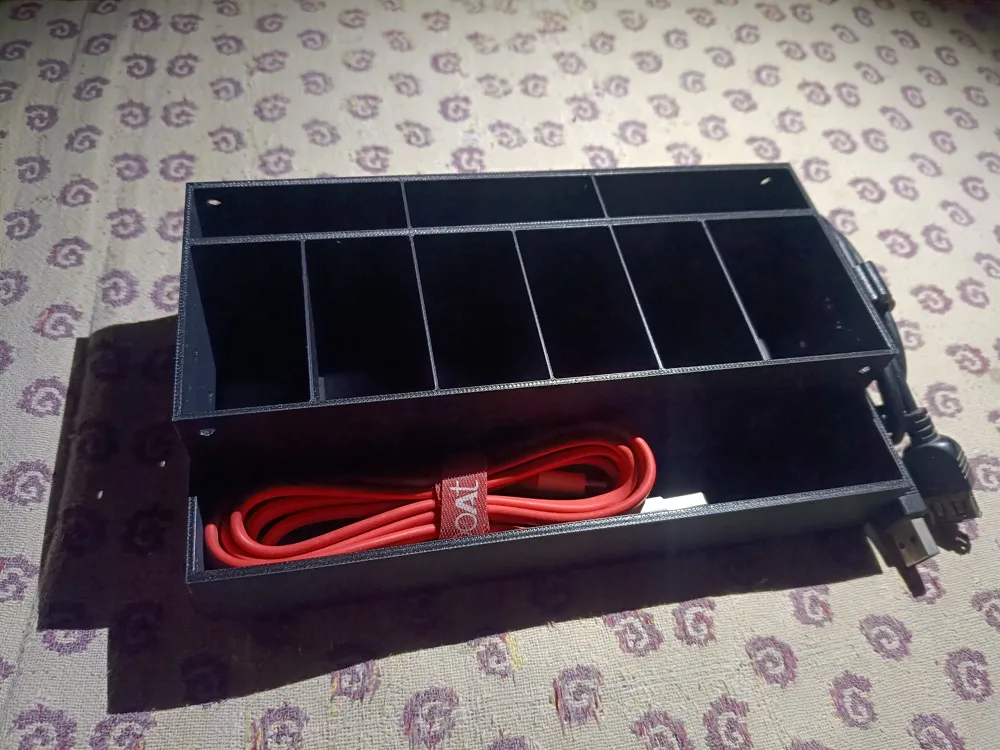 Charger & Cables Organizer Box - Free 3D Print Model - MakerWorld