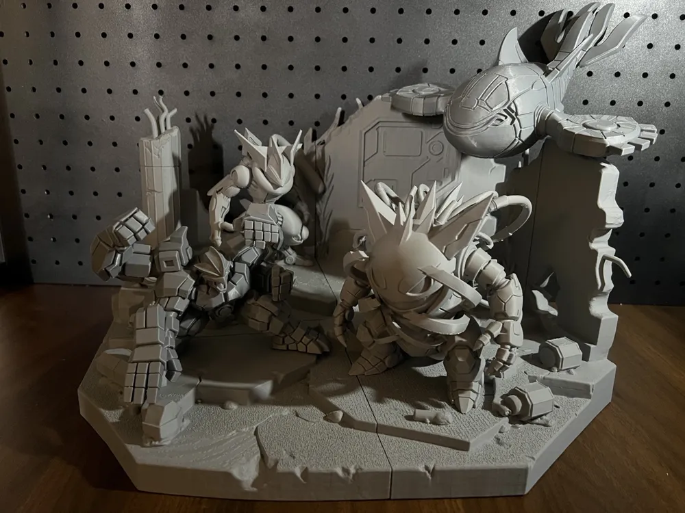 Mecha Pokemon Series — Diorama No.1 “Wasteland” by AT62 MakerWorld ...