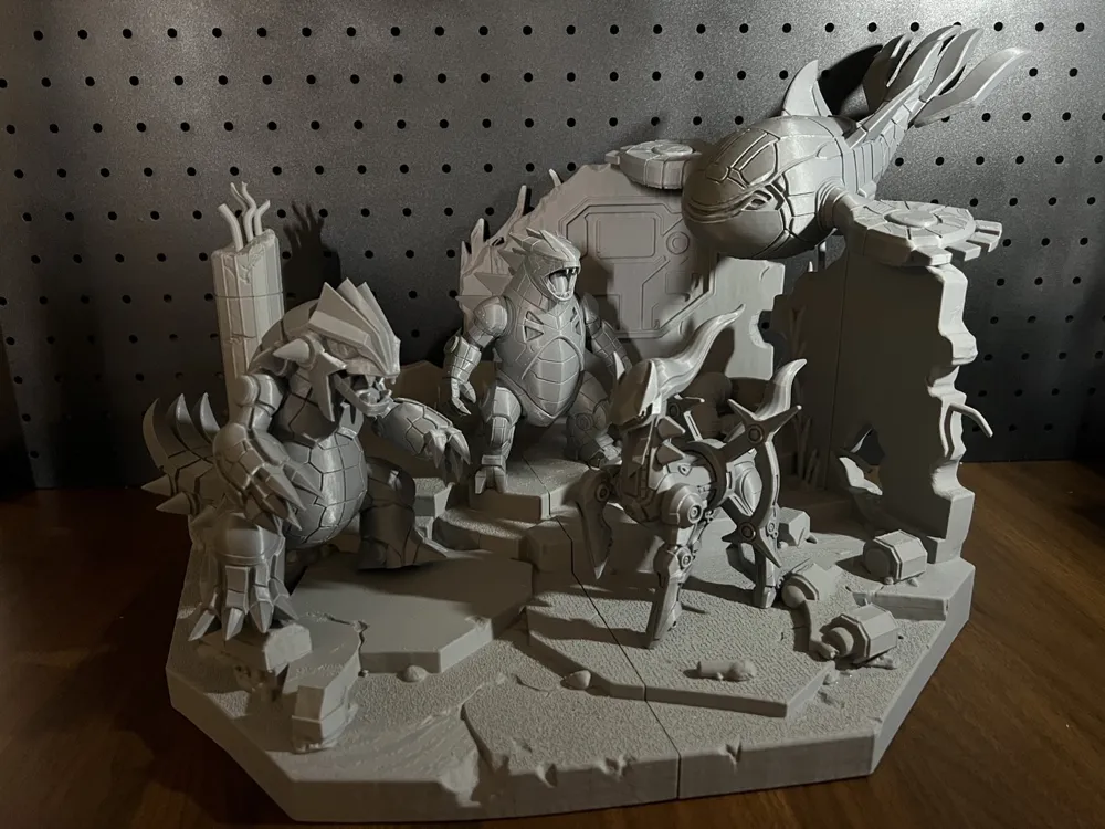 Mecha Pokemon Series — Diorama No.1 “Wasteland” by AT62 MakerWorld ...